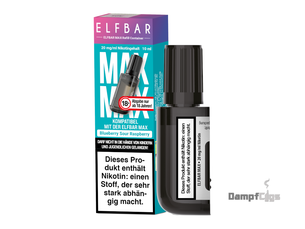 Elfbar - Max Refill Container - Blueberry Sour Raspberry 20 mg/ml
